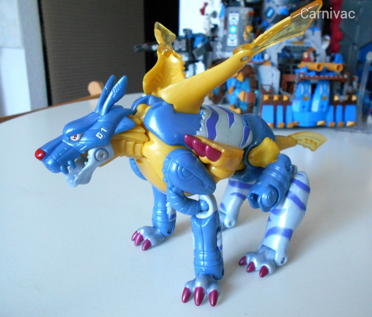 Digimon - Digivolving Gabumon akciófigura - átalakítható MetalGarurumonná