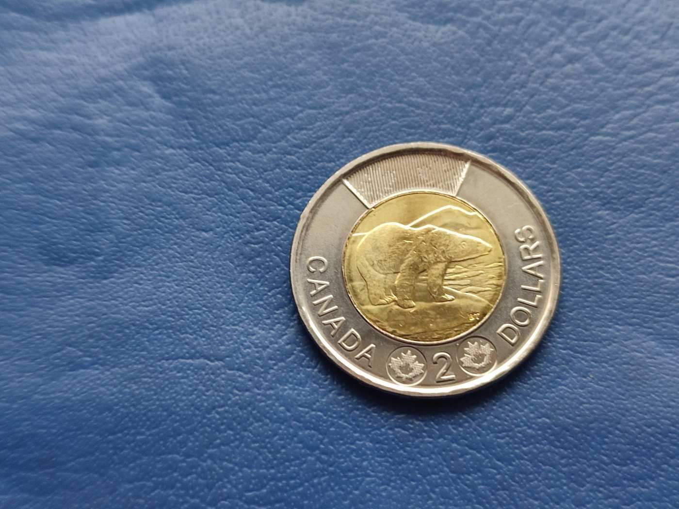 CANADA 2 DOLLARS / KANADA 2 DOLLÁR 2026 BIMETÁL! JEGESMEDVE! III.KÁROLY ...