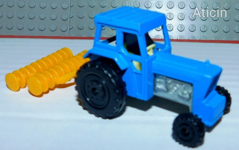 Matchbox No. 46 Ford Tractor & Harrow. Traktor, boronával - Made in ...
