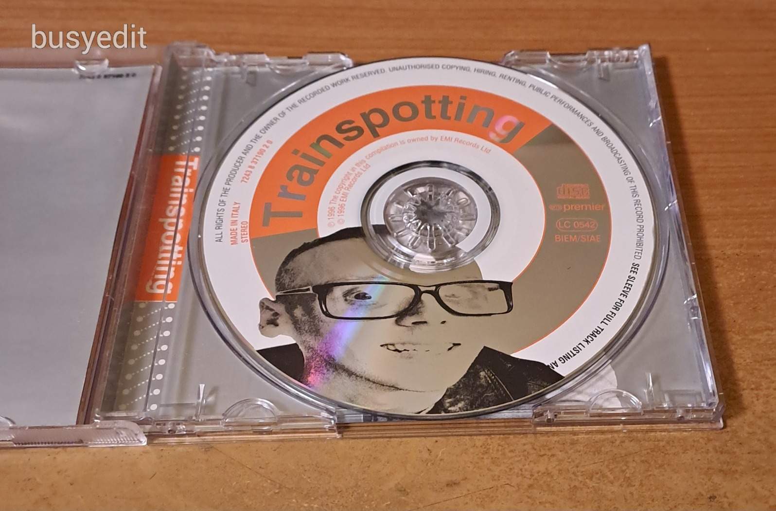 Trainspotting (Music From The Motion Picture) CD (EMI 1996 IT)