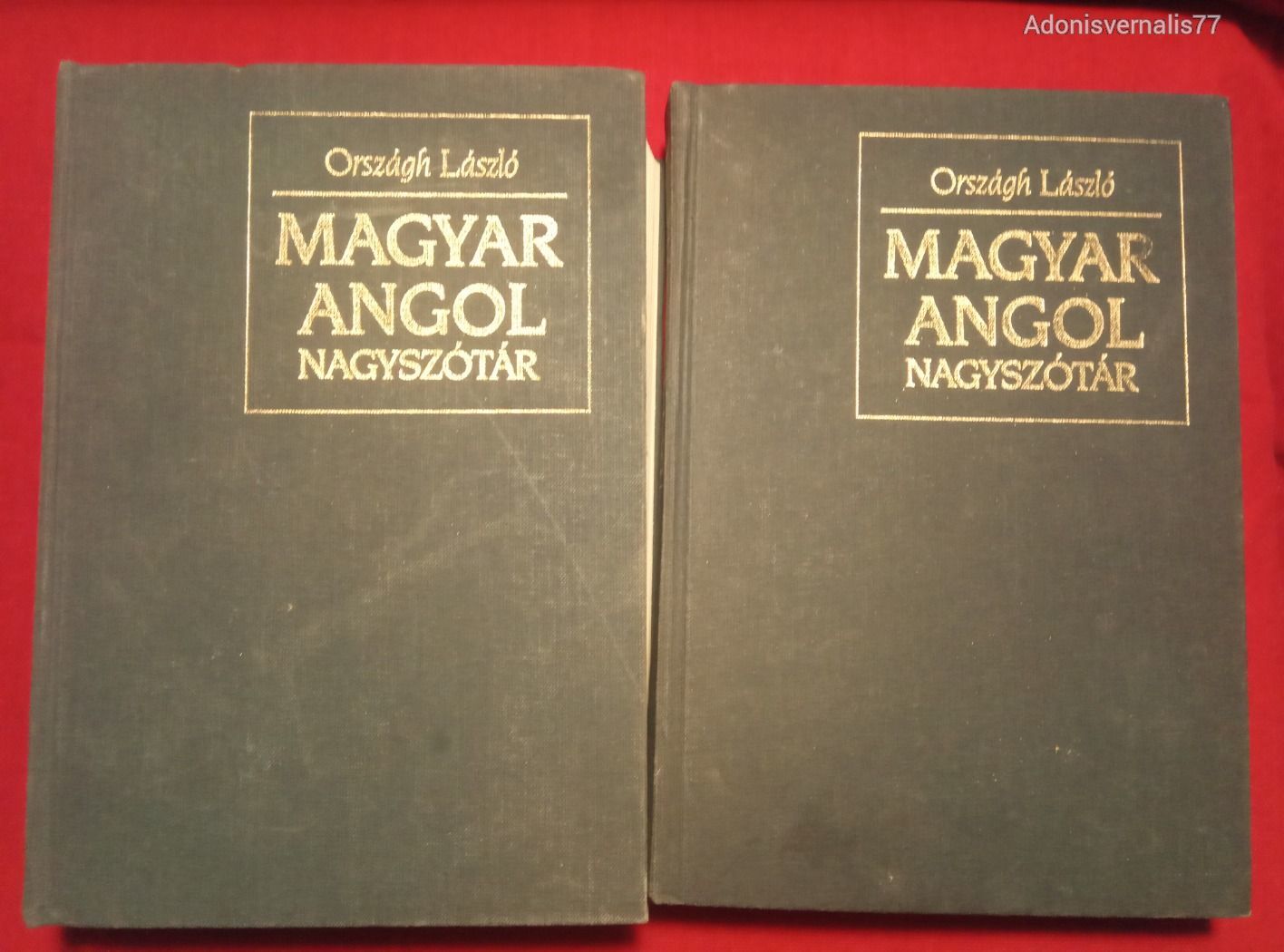 XI_0460 Országh László: Magyar Angol nagyszótár I.-II. kötet