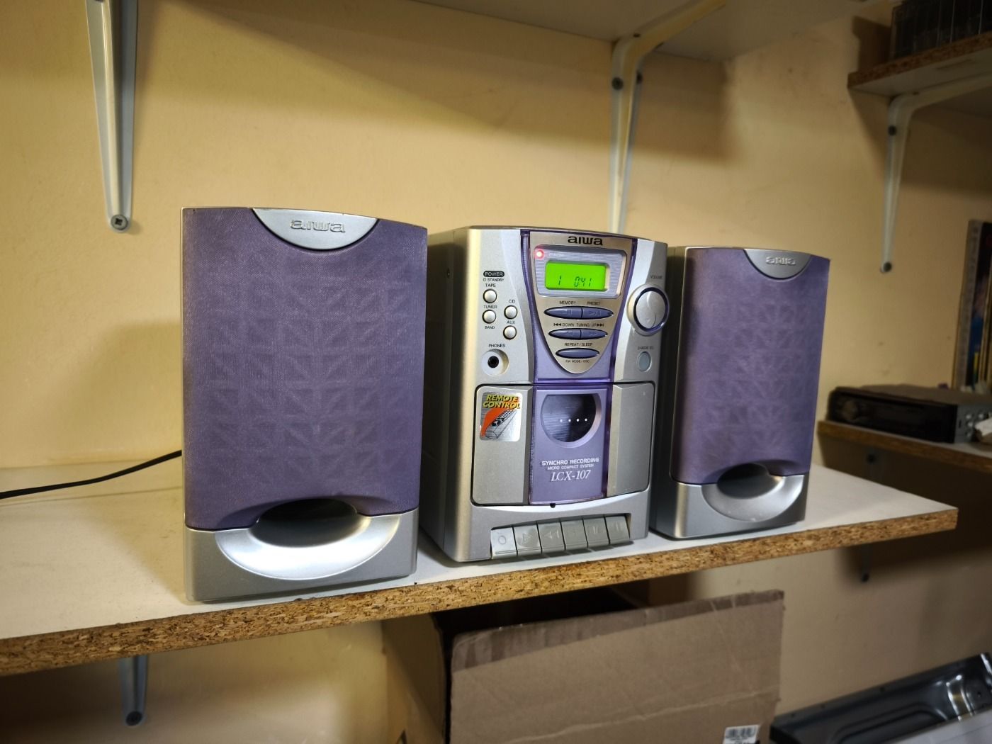 AIWA LCX-107 HIFI RÁDÍÓ CD AUX MAGNÓ TÁVVAL (meghosszabbítva ...