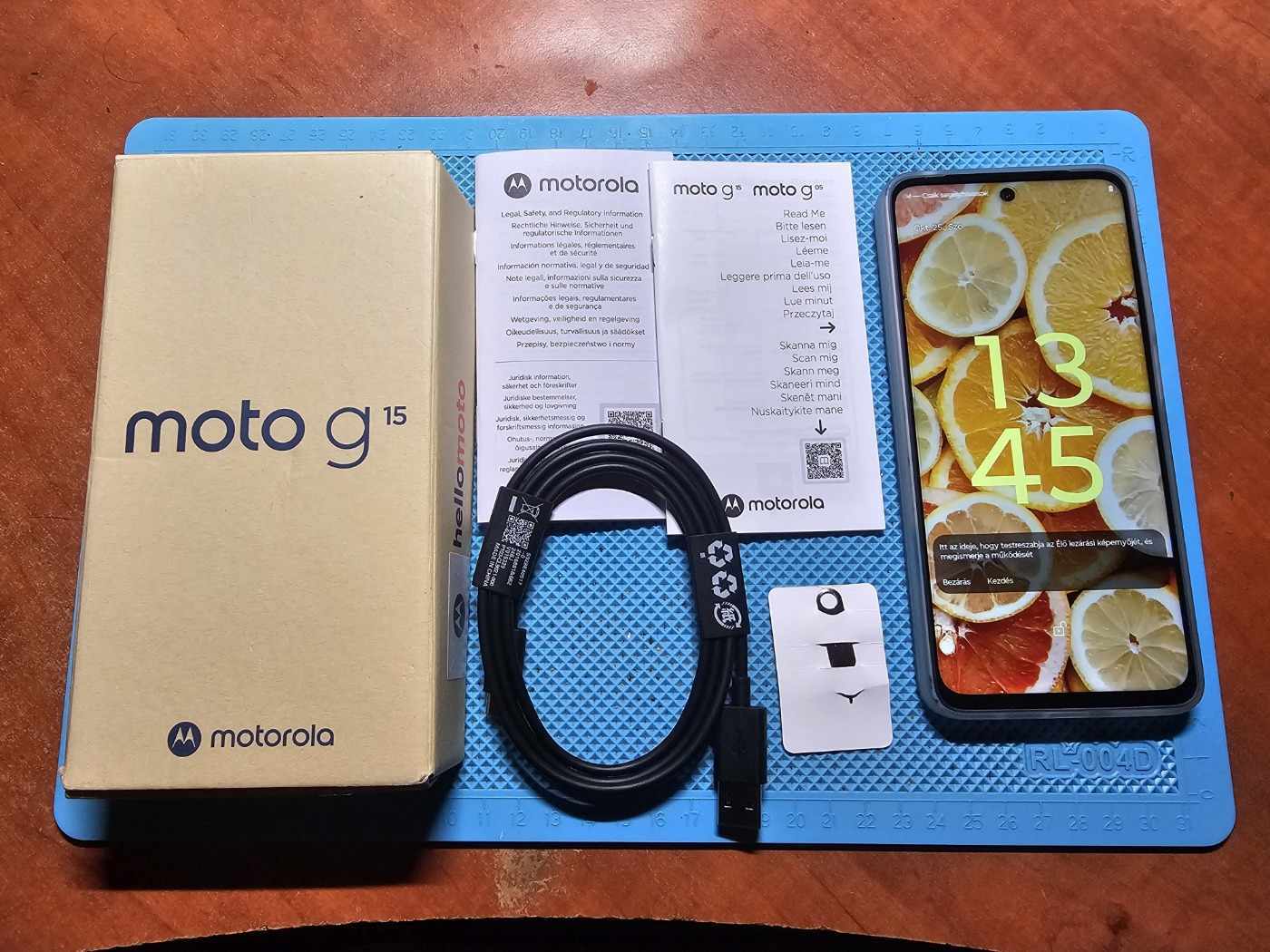 MOTOROLA MOTO G15 - TELEFON+DOBOZ+TÖLTŐ+TOK - FÜGGETLEN DUAL SIM ...