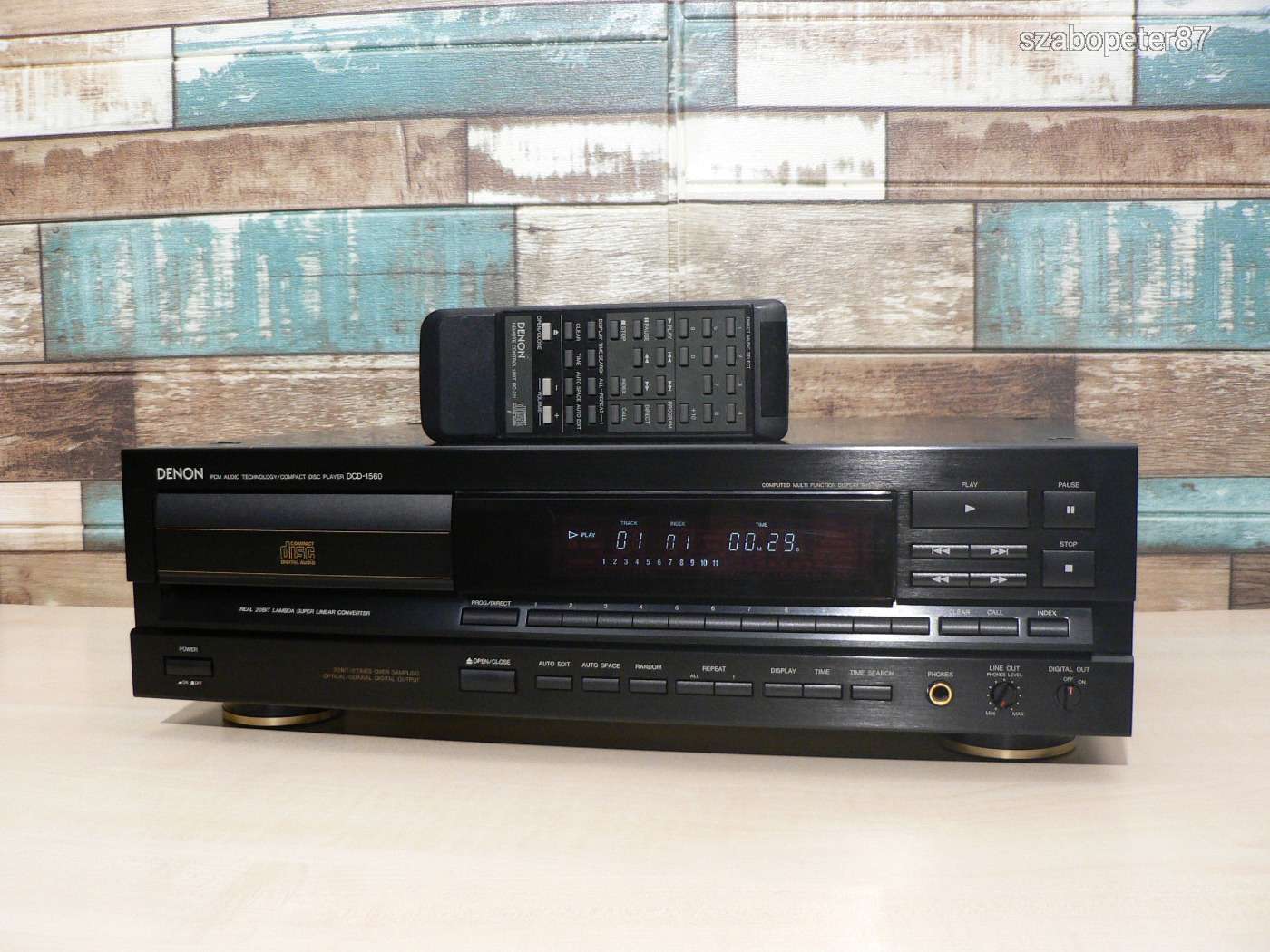 Denon DCD-1560 CD lejátszó gyári távirányítóval (meghosszabbítva ...