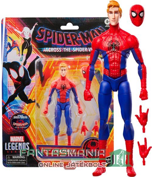 16 cm-es Marvel Legends - Spider-Man Animated: Peter B Parker Pókember ...