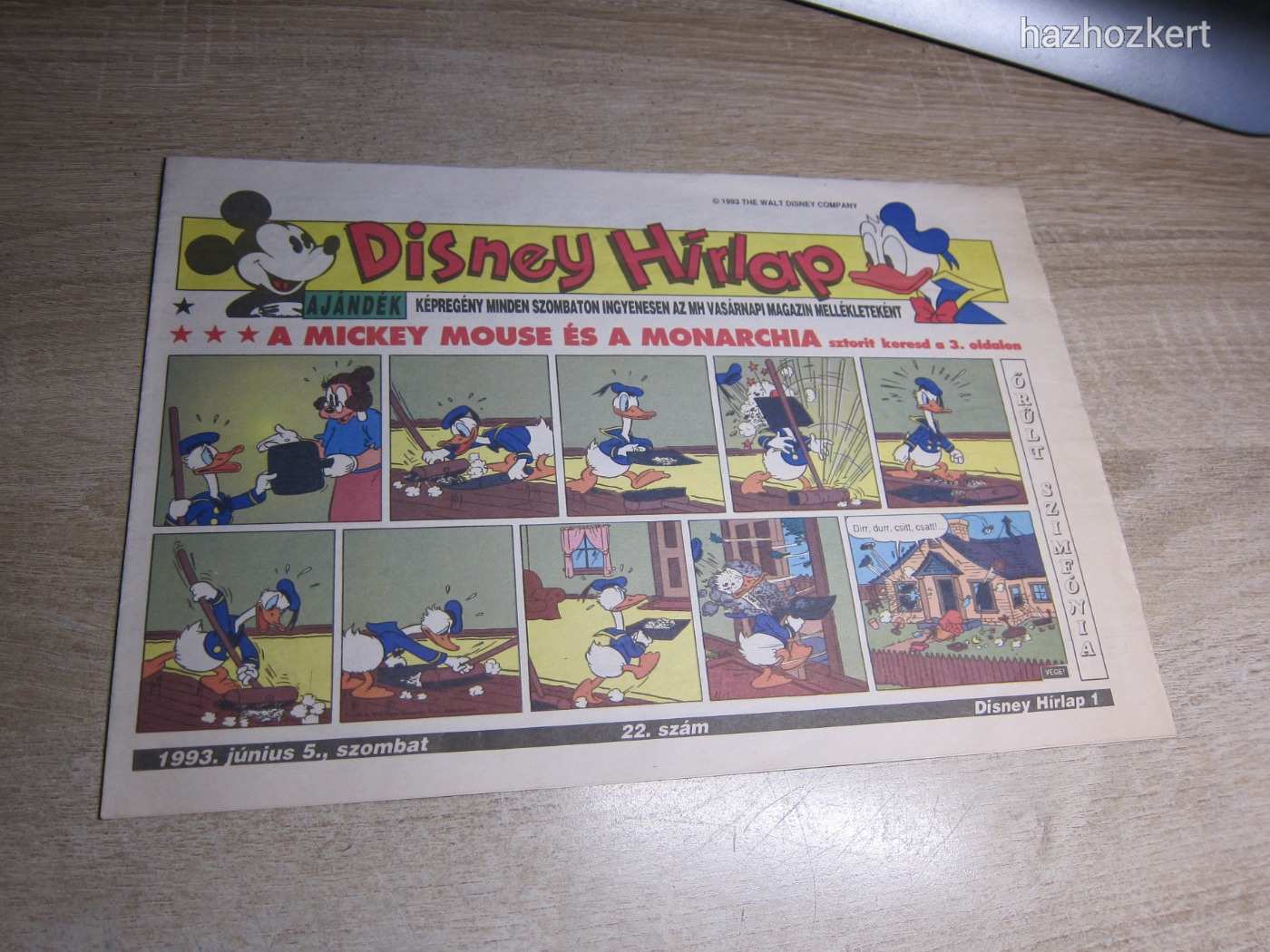 Disney Hírlap 1993 22. szám // Walt Disney // képregény ...