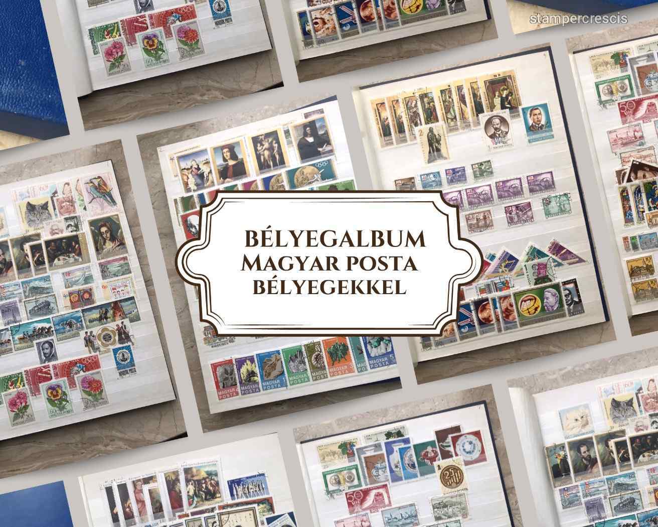 Magyar Posta bélyegek jó állapotú 16 oldalas berakóban (átnézetlen ...