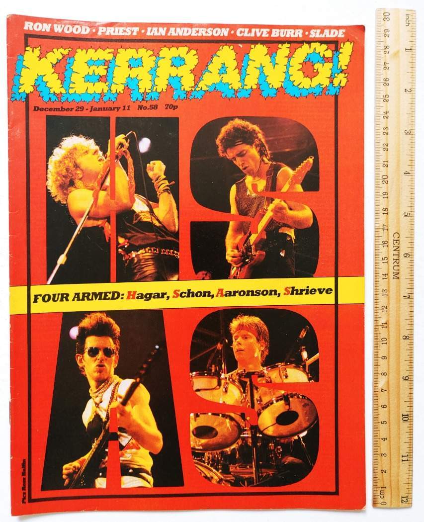 Kerrang 1983/58 HSAS Ron Wood Judas Priest Slade Jethro Tull Y&T Clive ...