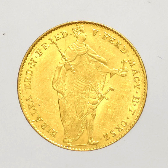 1848 Szabadságharc arany Dukát ( KESKENY CÍMER! R! ) aUNC -SV02