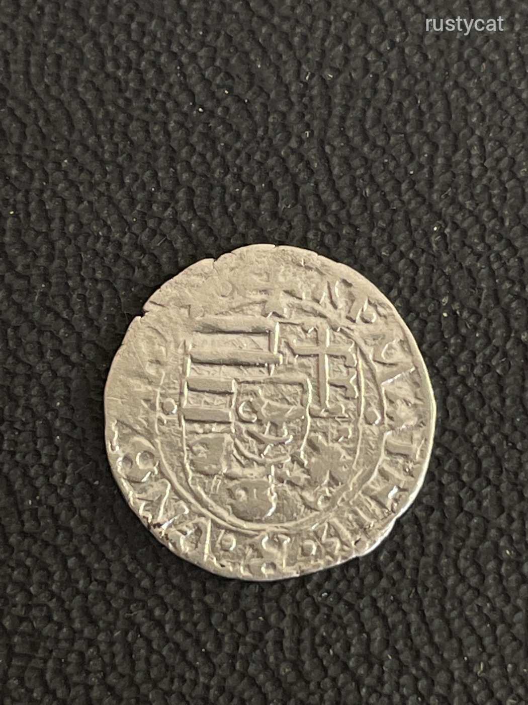 -AL441- Régi Pénz Pénzérme I. Mátyás Denár K-P Rozetta 1458-tól 1490-ig