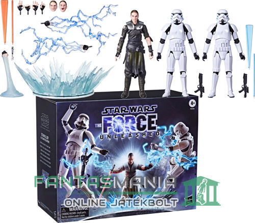 Star Wars figura 16-18cm-es Black Series Force Unleashed 3-Pack: Galen ...