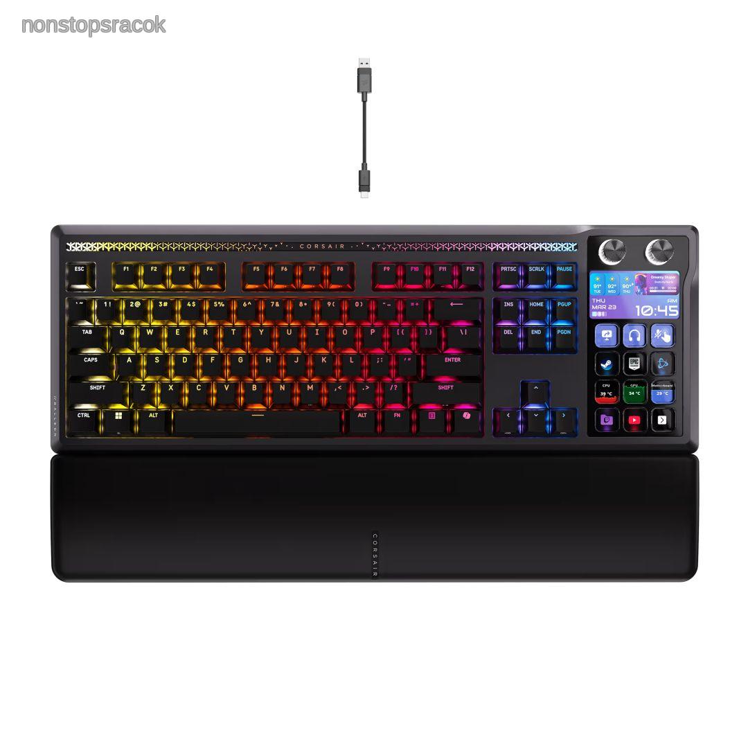 Corsair Galleon 100 SD Stream Deck-Integrated Mechanical Keyboard Black ...