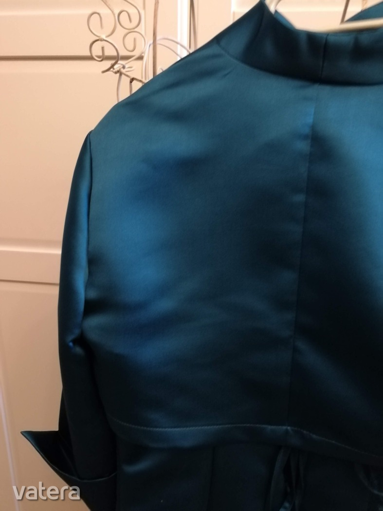 Szépséges alkalmi , örömanya kosztüm, szett-női 44-es elegáns türkízkék ...