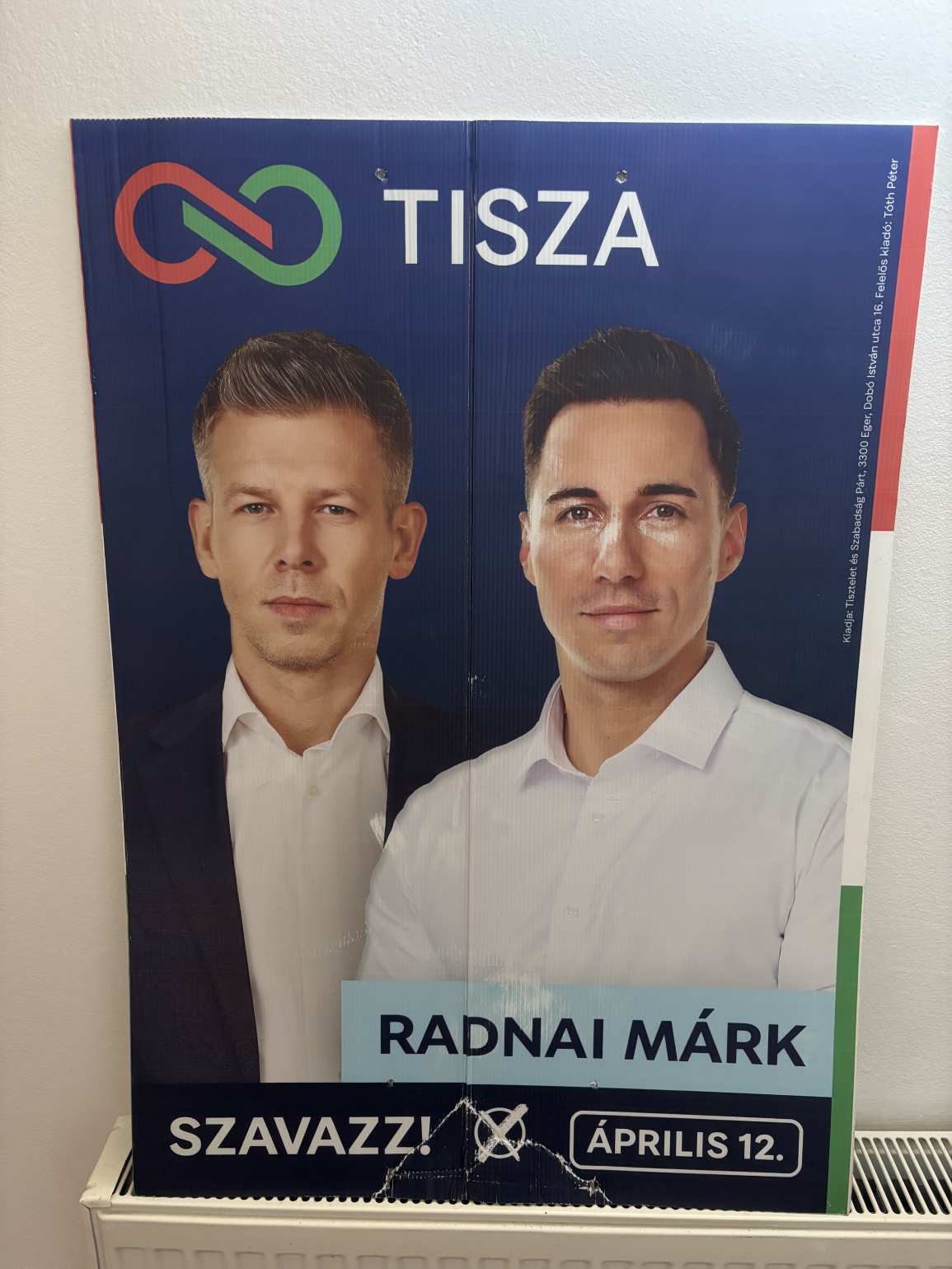 TISZA Radnai Márk Magyar Péter plakát - Vatera.hu