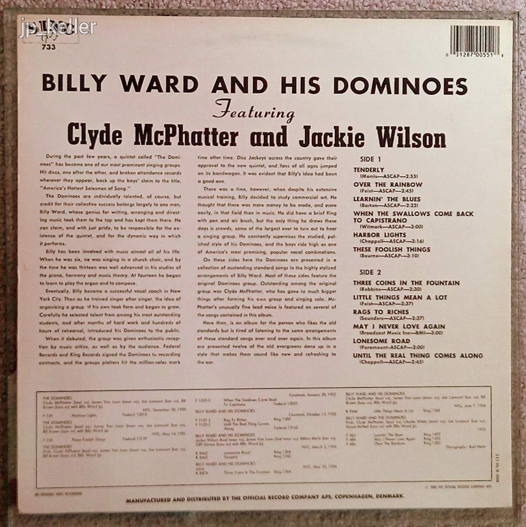 Billy Ward And His Dominoes: History And Biography – YLEAV
