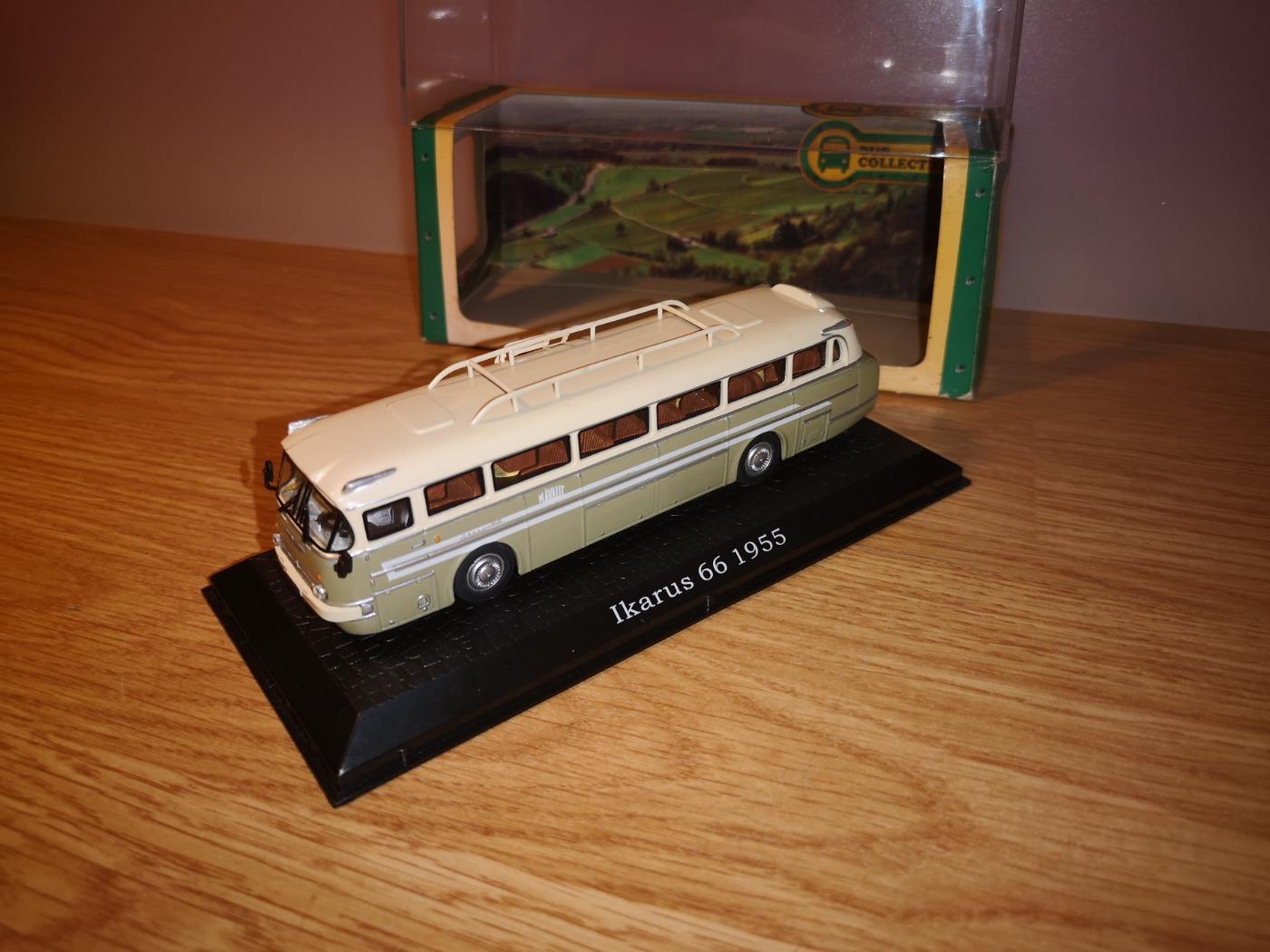 Gyönyörű Ikarus 66 (1955) farmotoros autóbusz makett modell eredeti ...
