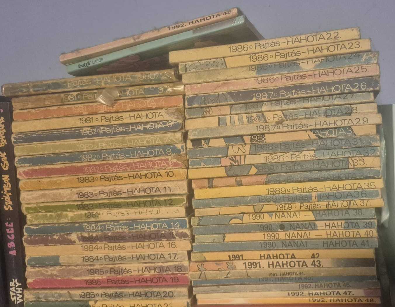 HAHOTA (PAJTÁS-HAHOTA) GYÜJTEMÉNY 1980 - 1992 - 2 - 48.SZÁMIG EGYBEN AZ ...