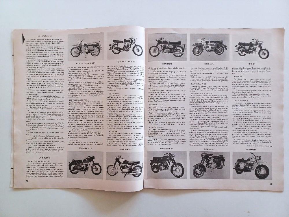 Nagyító fogyasztók lapja 1975 Motorkerékpár 125-350 teszt Csepel ...