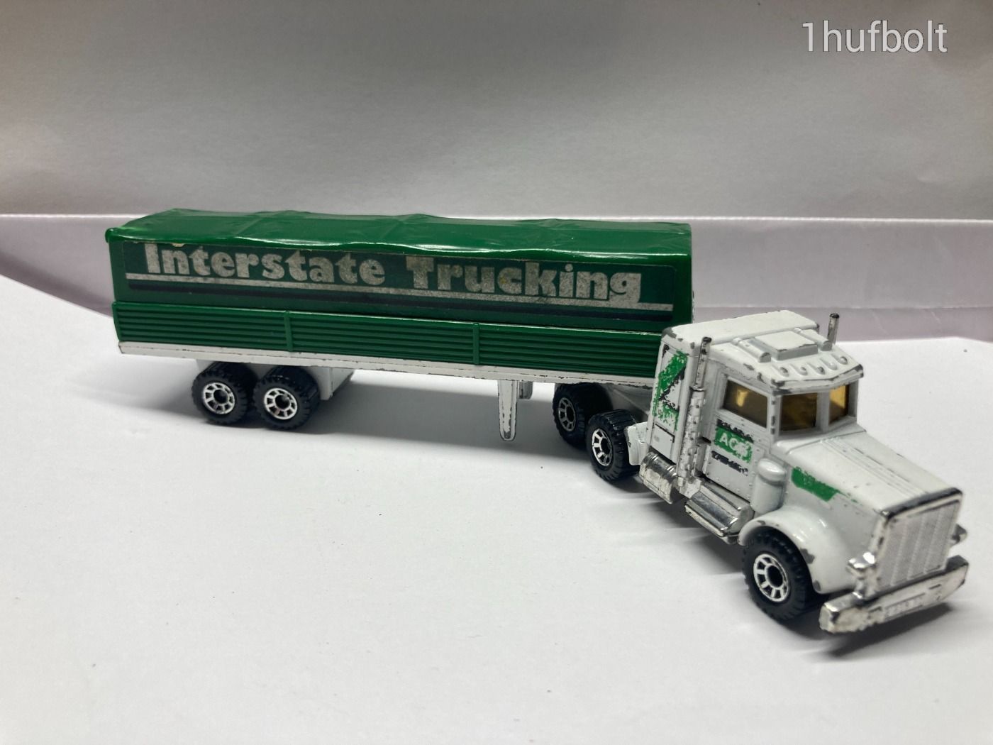 - Matchbox Convoy - Peterbilt Interstate Trucking pótkocsis kamion ...
