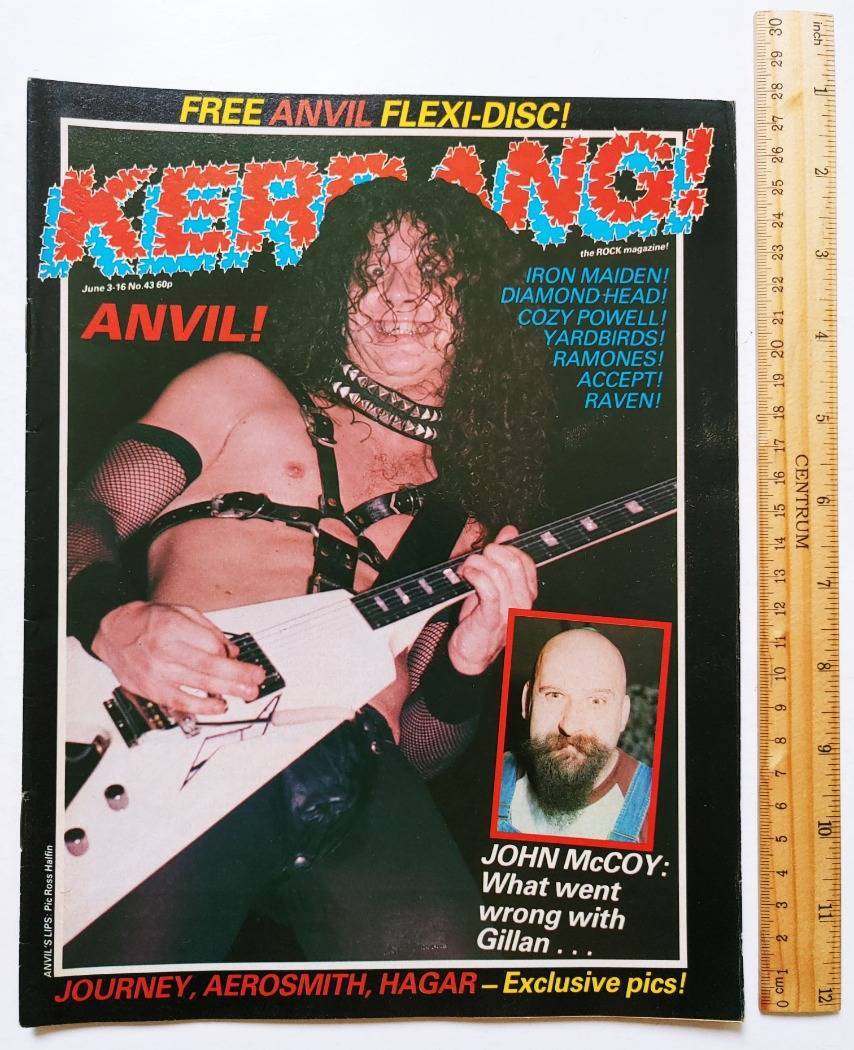 KAnvil címlap | Kerrang magazin 1983 június 3, UK 43 | Iron Maiden ...