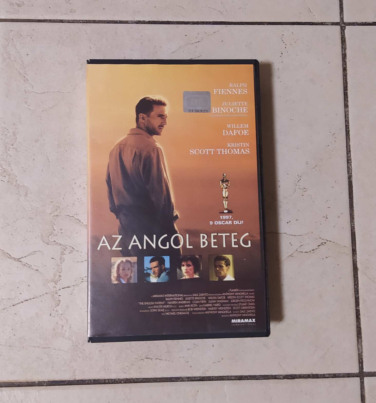 Az angol beteg Ralph Fiennes 1997 Flamex Nagytokos első kiadás