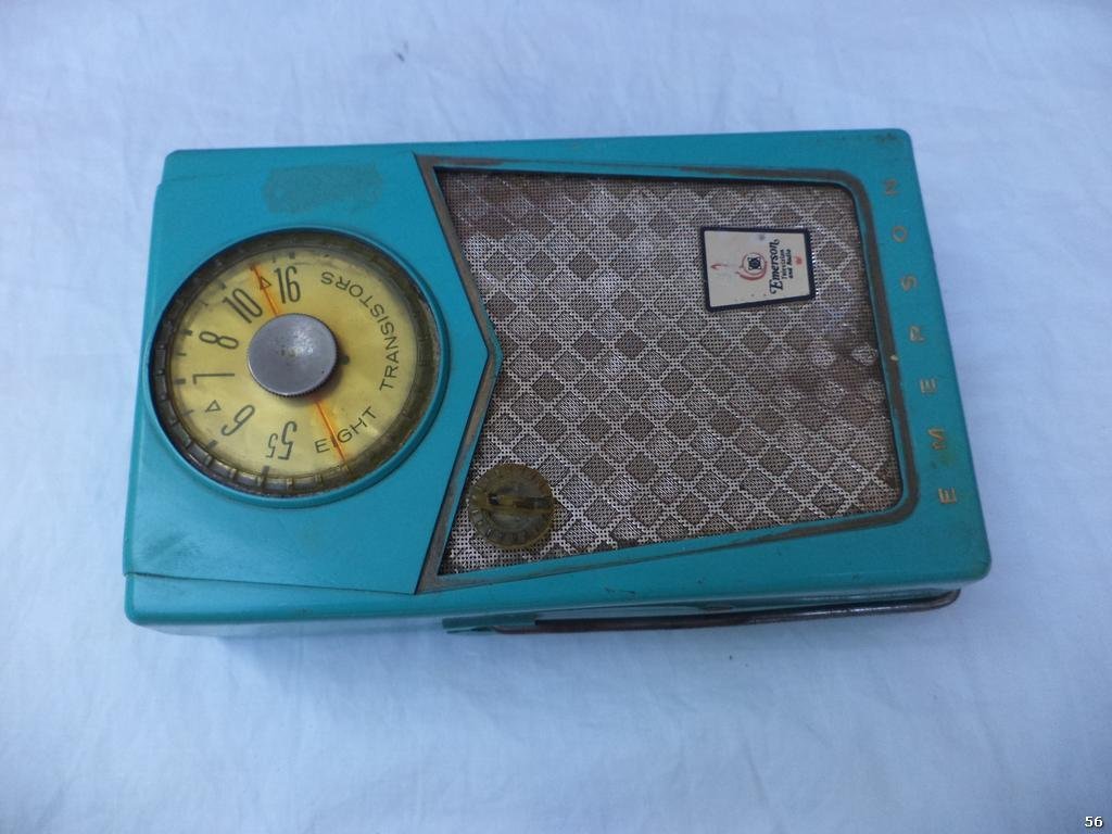 [ABC] Emerson Pioneer 8 transistor retro rádió, 1958 (5502)