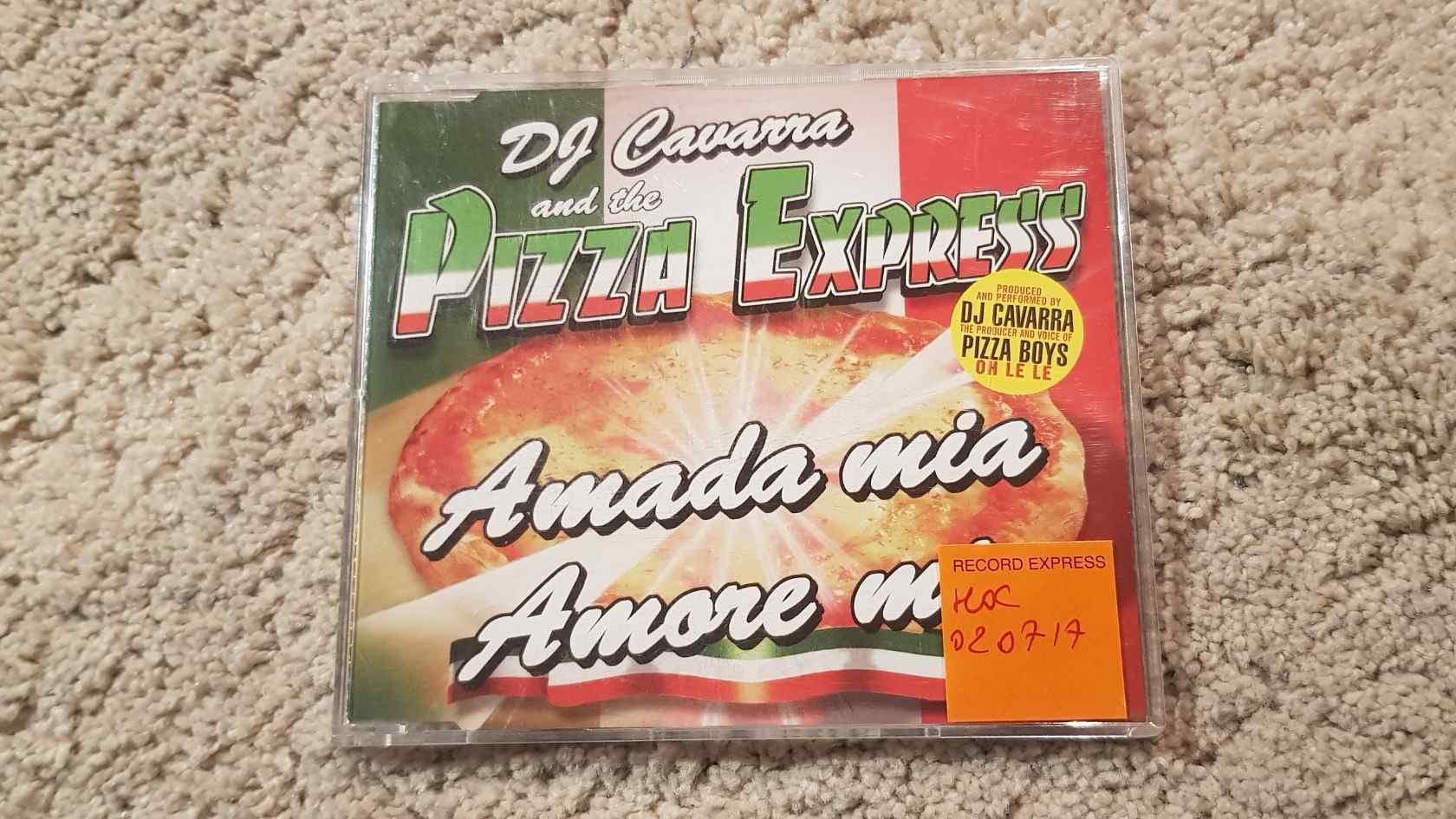 DJ CAVARRA AND THE PIZZA EXPRESS - AMADA MIA AMORE MIO MAXI CD
