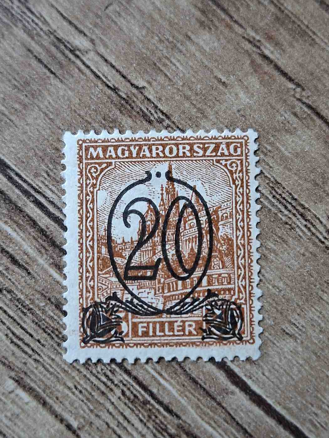 1-Ft indítva 1931-es Kisegítő bélyegek (I) A sorból 20/25 VIII vj