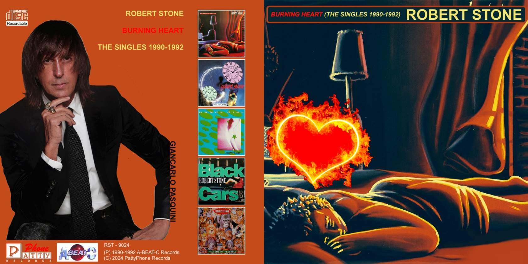 ROBERT STONE - Burning Heart (The Singles 1990-1992) *** Italodisco 90s ...