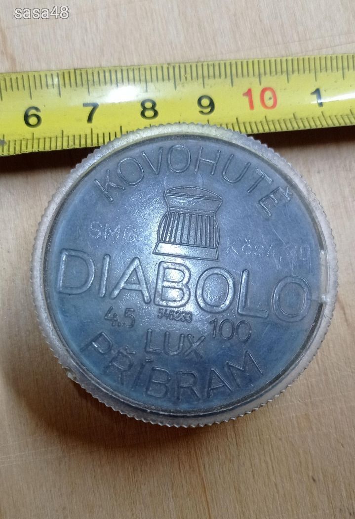 Kovohute diabolo Lux Priban légpuska lőszer - eredeti dobozában - retro ...