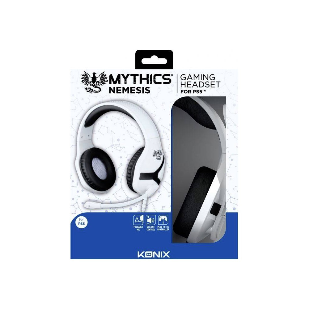 Konix NEMESIS PS5 HEADSET Gamer Over Ear headset Vezetékes Stereo ...