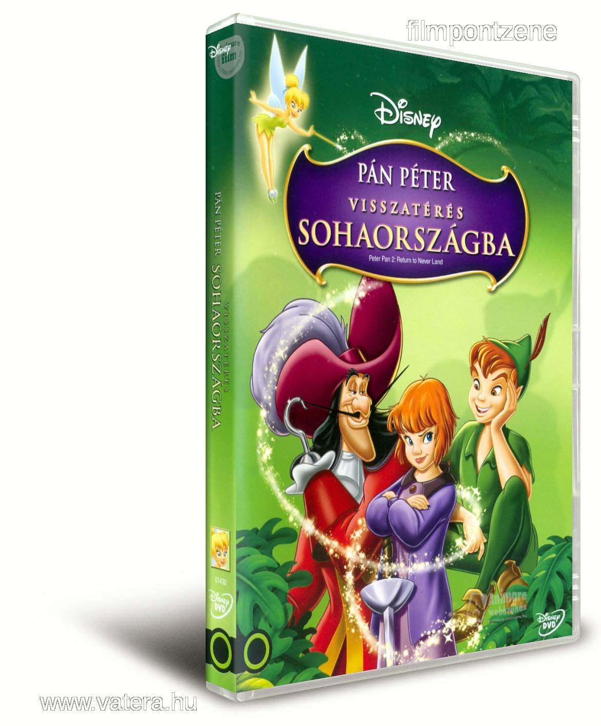 Pán Péter visszatérés Sohaországba (2002) DVD ÚJ! Disney rajzfilm