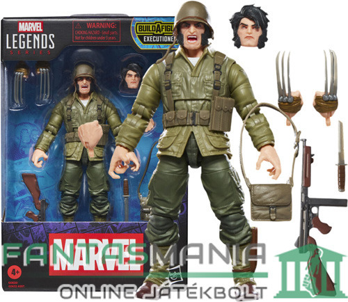 16cm-es Marvel Legends figura - 2. világháborús katona Rozsomák ...