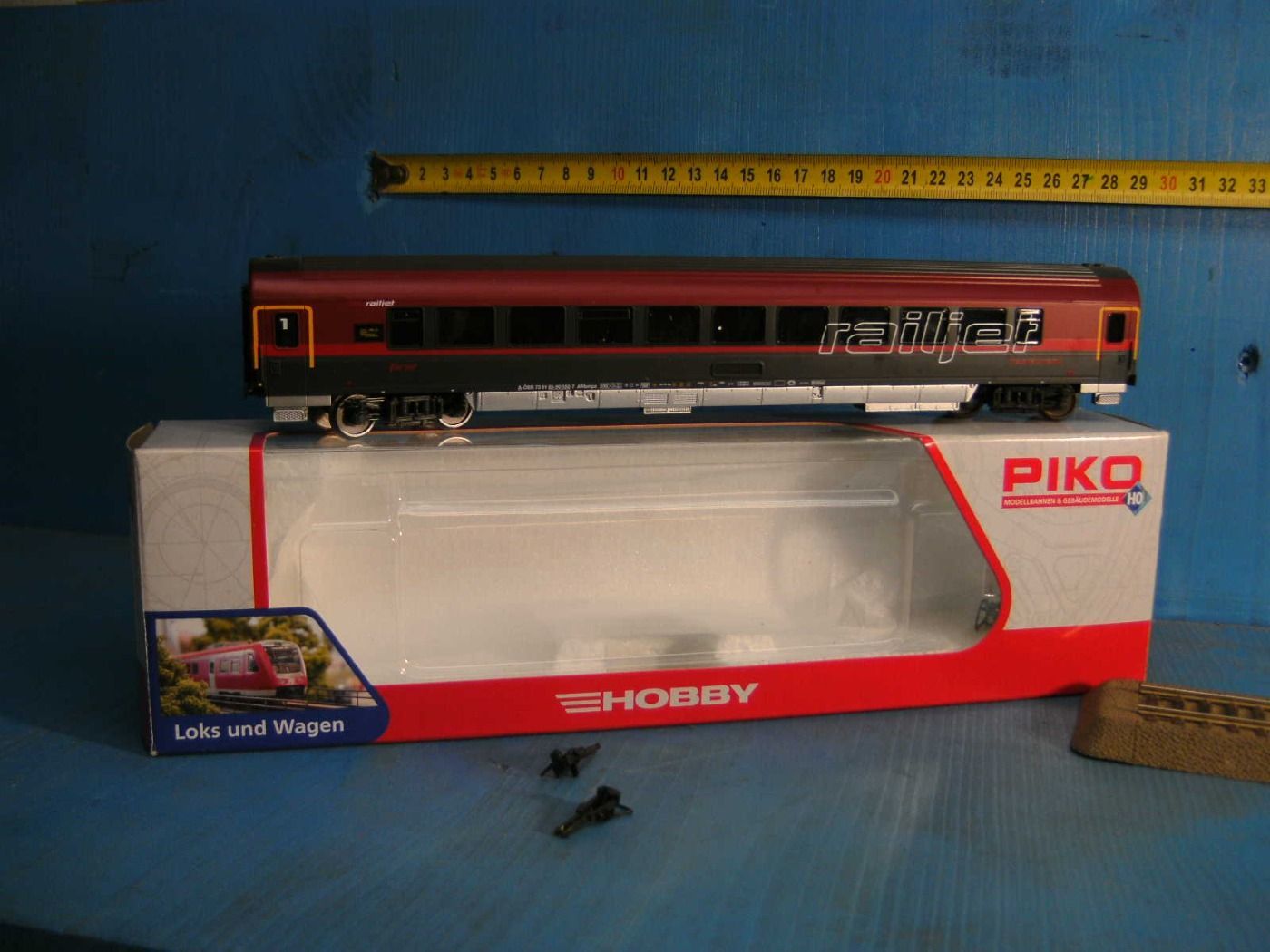 H0-ÁS 1:87-ES 4 TENGELYES KIFOGÁSTALAN ÁLLAPOTU RAILJET ÉTKEZŐ KOCSI ...