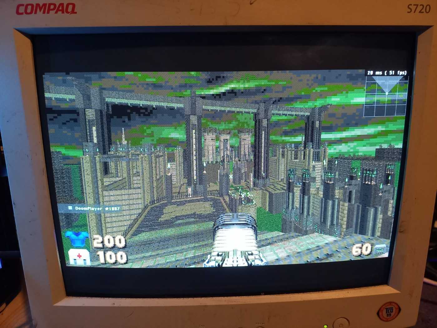 Compaq S720 CRT 17 Színes Monitor 1280X1024 85Hz Retro Gaming-re 1Ft-ról!