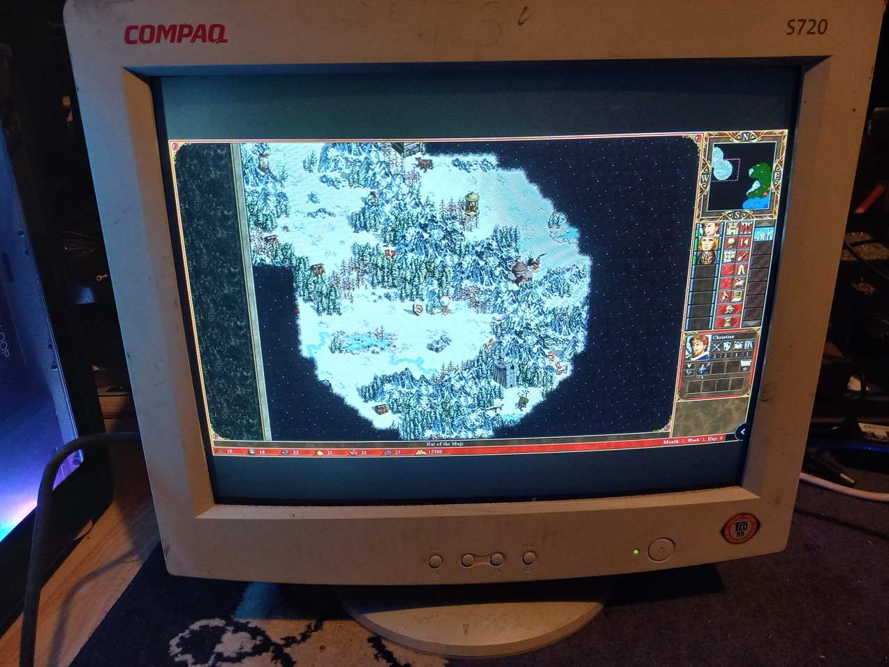 Compaq S720 CRT 17 Színes Monitor 1280X1024 85Hz Retro Gaming-re 1Ft-ról!