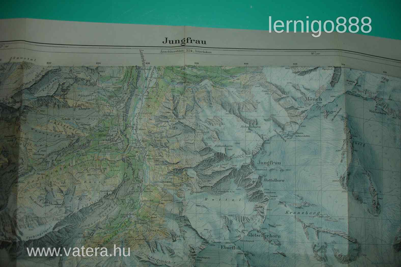 LANDESKARTE DER SCHWEIZ MAPS SVÁJC TÉRKÉP 1966 (meghosszabbítva ...