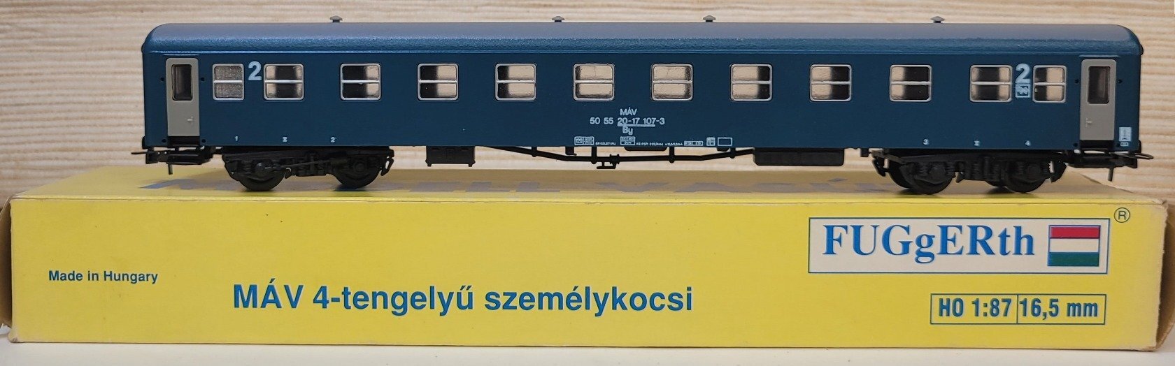 FUGgERth / Fuggerth H0 Vasúti Vagon - MÁV 4-tengelyű Vasúti Kocsi (2 ...