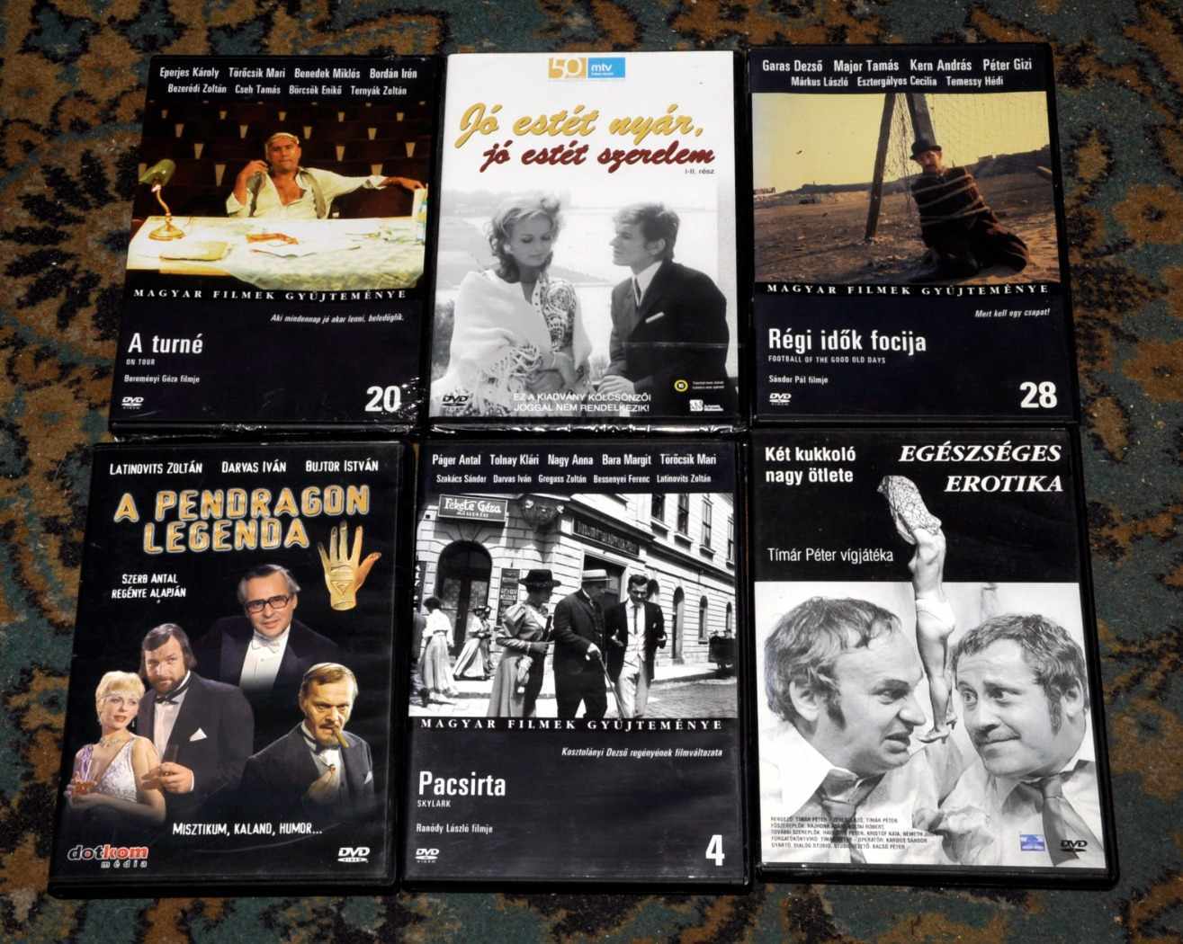 6 db régi magyar filmek DVD gyűjtemény egyben - A turné, Pacsirta ...