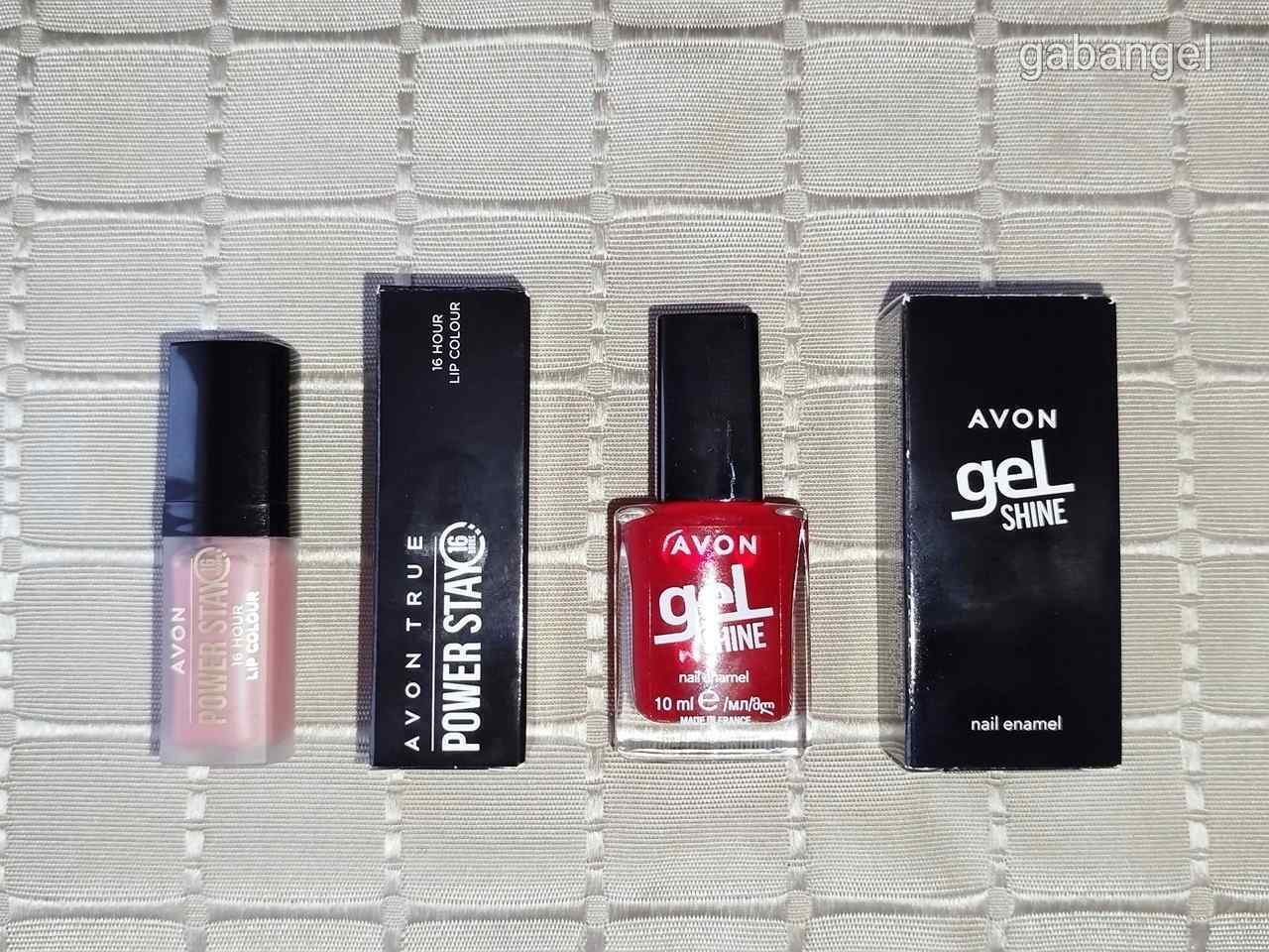 AVON Power Stay tartós folyékony ajakrúzs Persistent Pink + Gel Shine ...