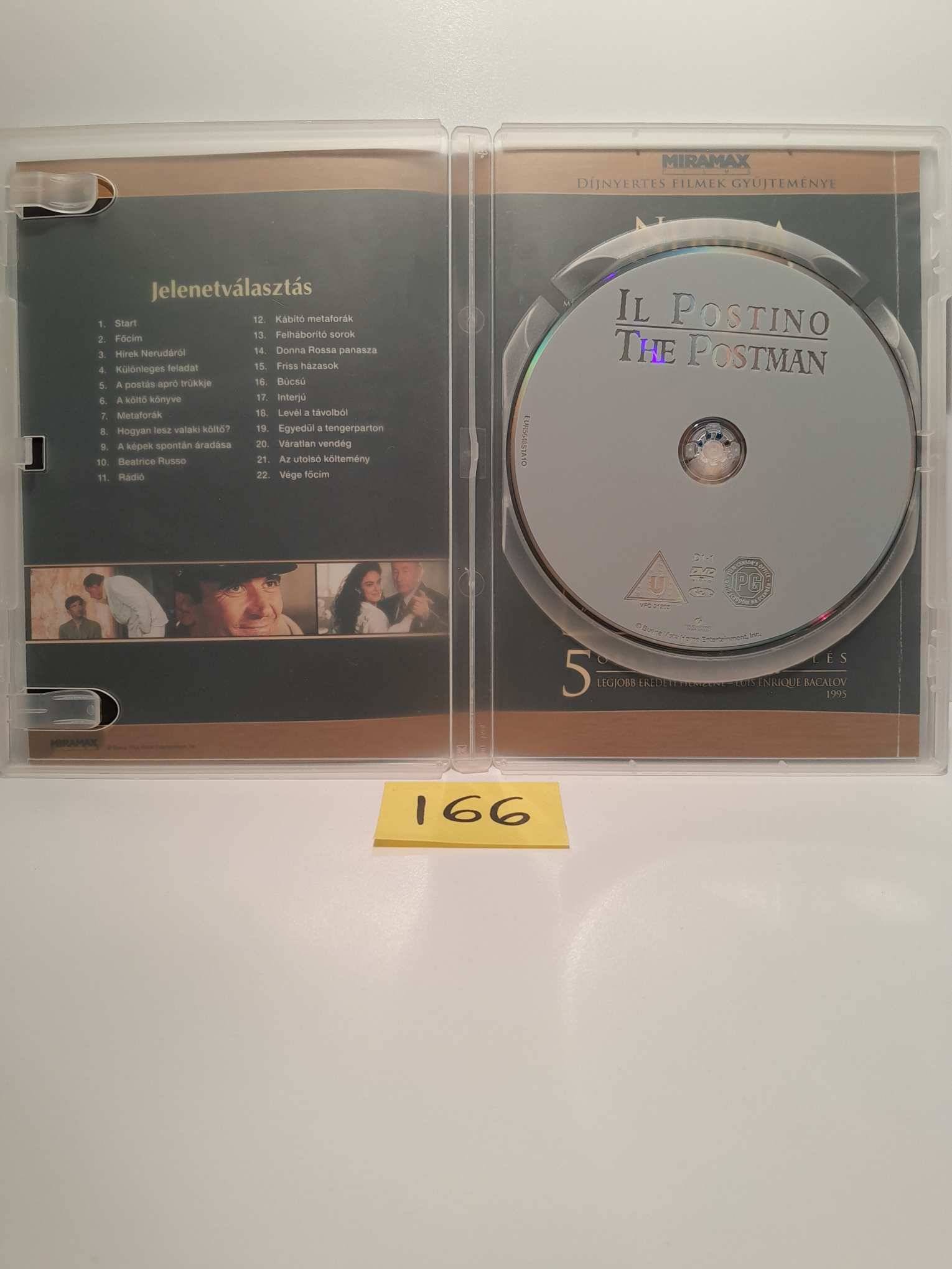 Újszerű DVD 166 Neruda postása - Massimo Troisi, Philippe Noiret, Maria ...