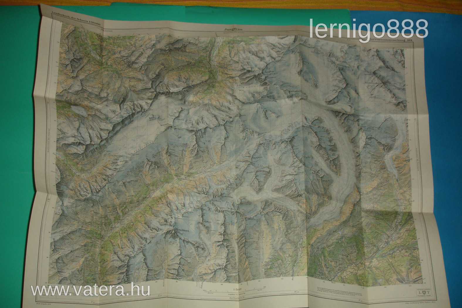 LANDESKARTE DER SCHWEIZ MAPS SVÁJC TÉRKÉP 1966 (meghosszabbítva ...
