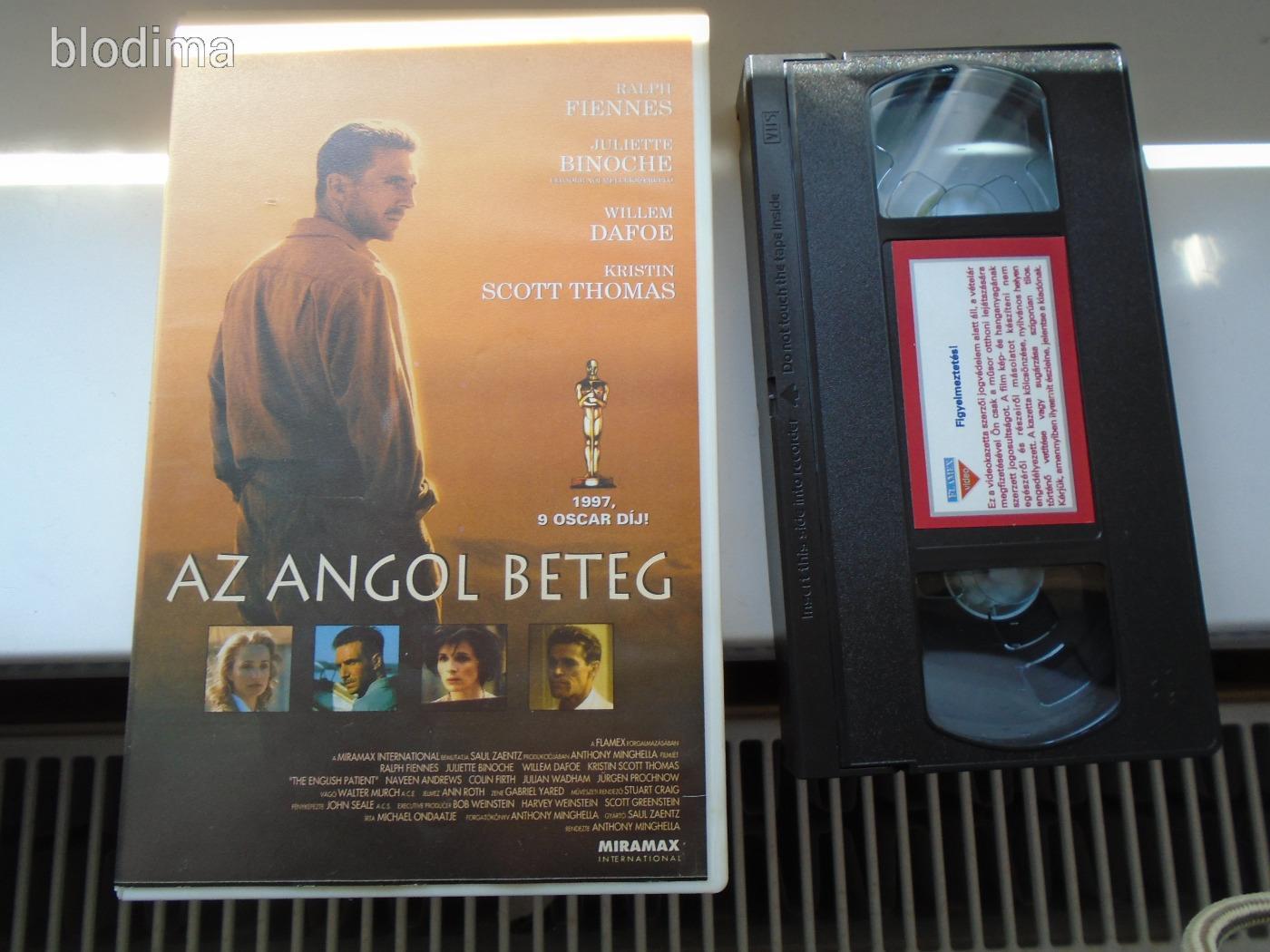 VHS AZ ANGOL BETEG RALPH FIENNES,WILLEM DAFOE (meghosszabbítva ...
