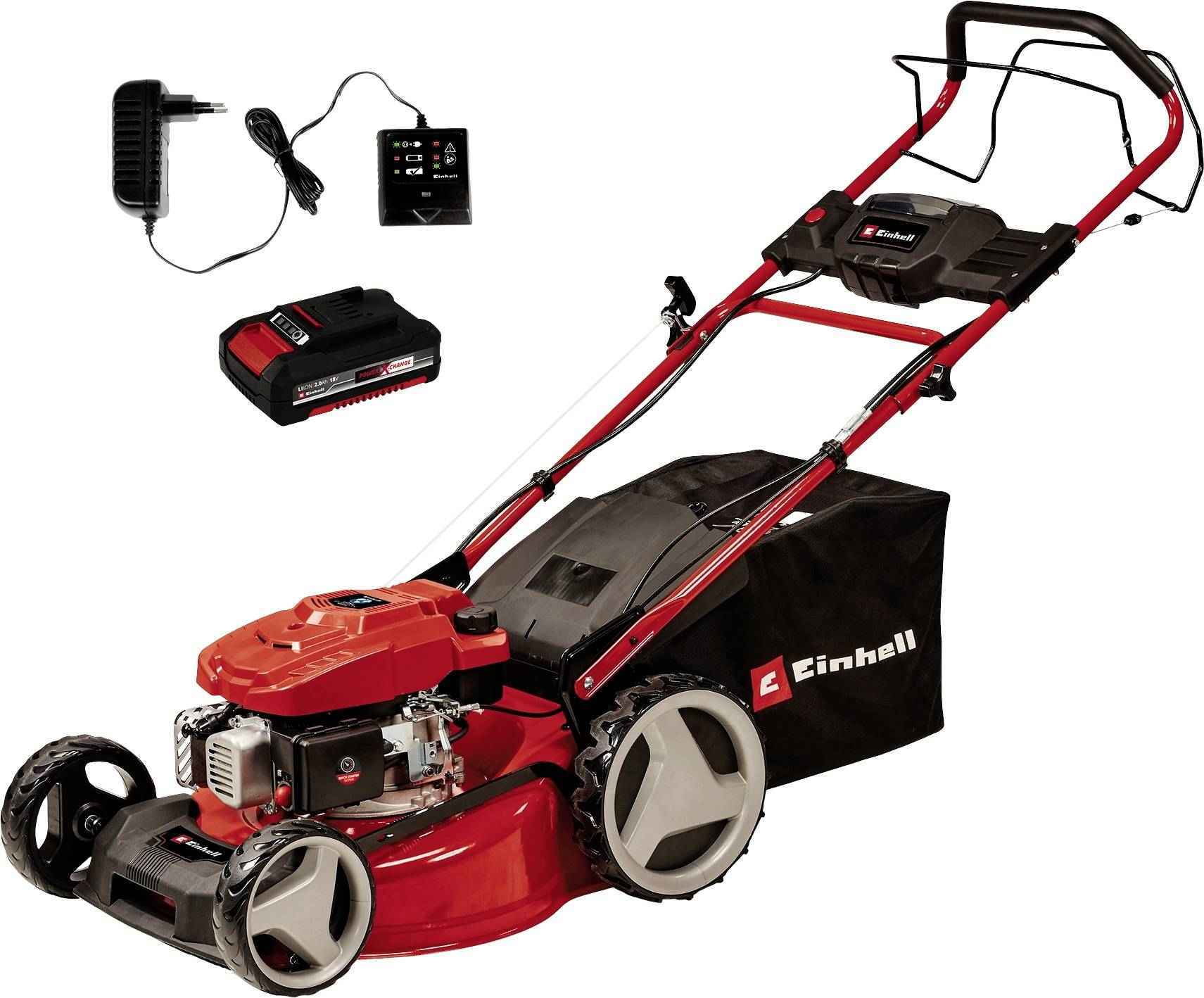 Einhell GC-PM 46 SM HW-E Li Power X-Change Benzin Fűnyíró Töltővel ...
