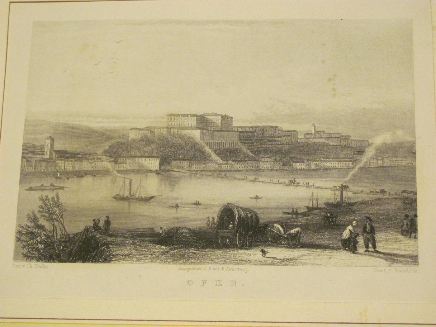 ACÉLMETSZET. OFEN Pesth und Leipzig, 1838, Hartleben antik topolya ...