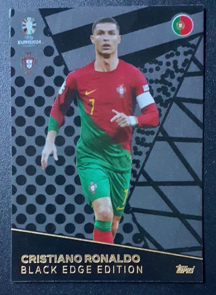 Cristiano Ronaldo Portugália Black Edge Edition focis kártya Topps ...