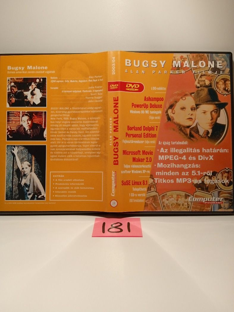 Újszerű DVD 181 Computer Panoráma - Bugsy Malone - Jodie Foster, Scott ...