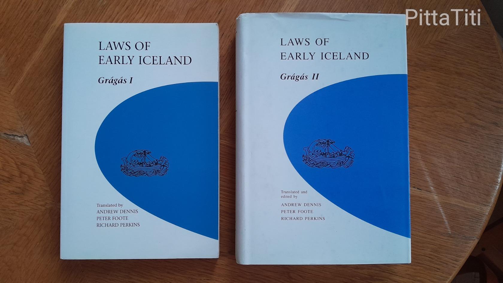Régi izlandi jog - Laws of Early Iceland Grágás I-II / Izland, jog ...
