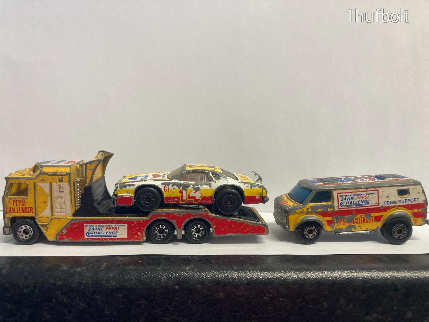 Matchbox Team Convoy - Kenworth Cabover Pepsi - 3 részes szett - kamion ...